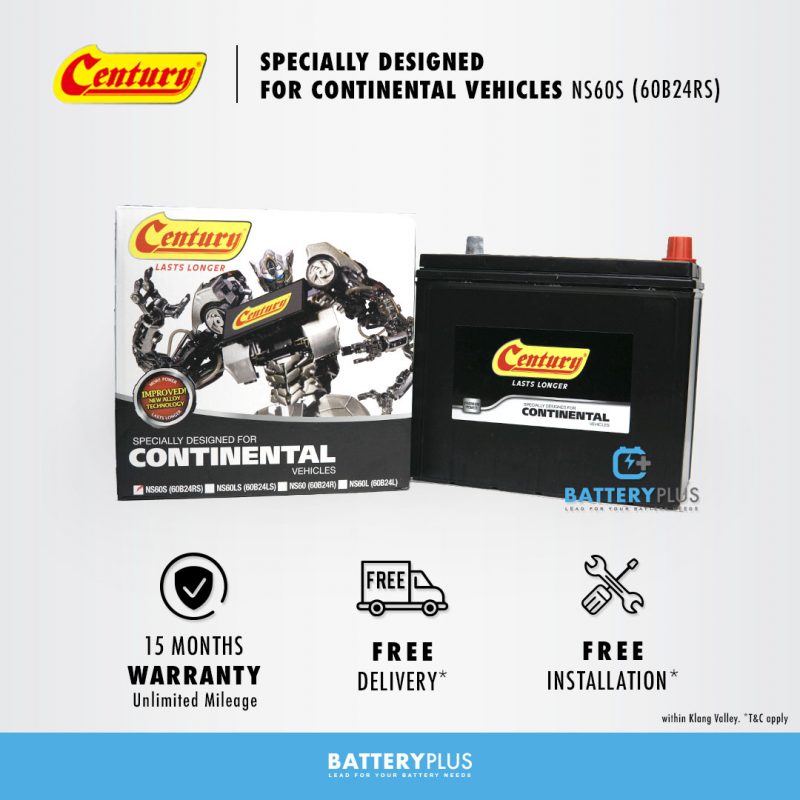 90D26L NS70L Century Continental (SDFC) MF - BatteryPlus MY