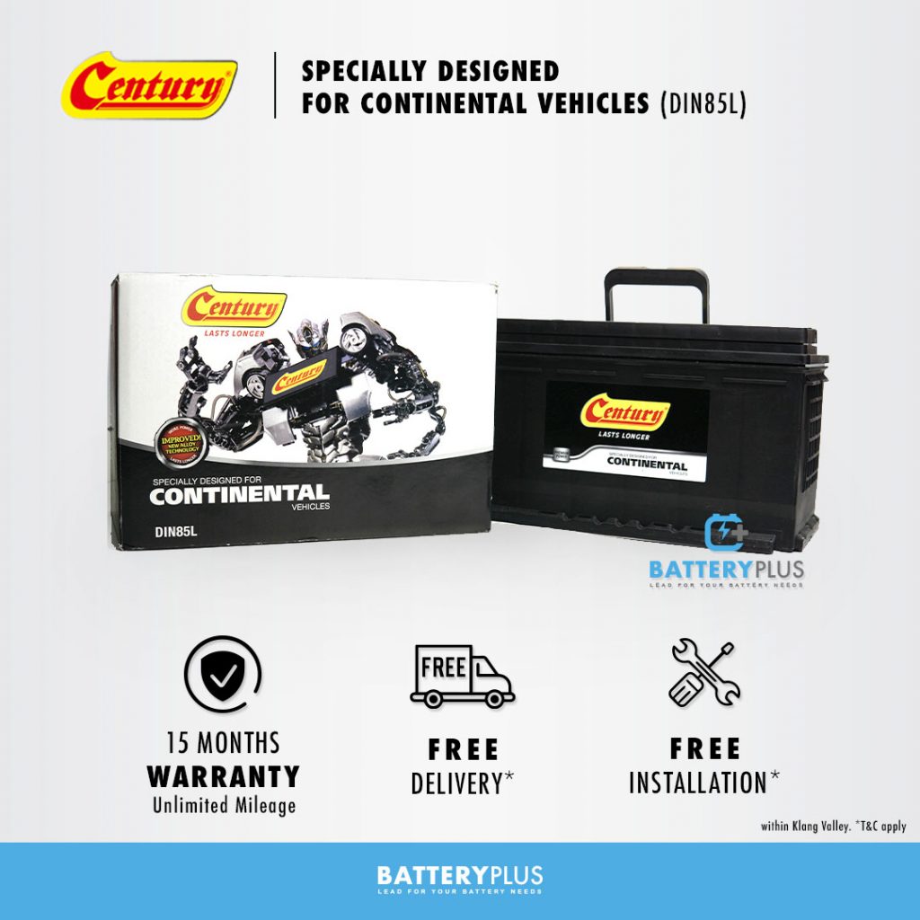 DIN85L LN4 Century Continental (SDFC) MF - Battery Plus MY